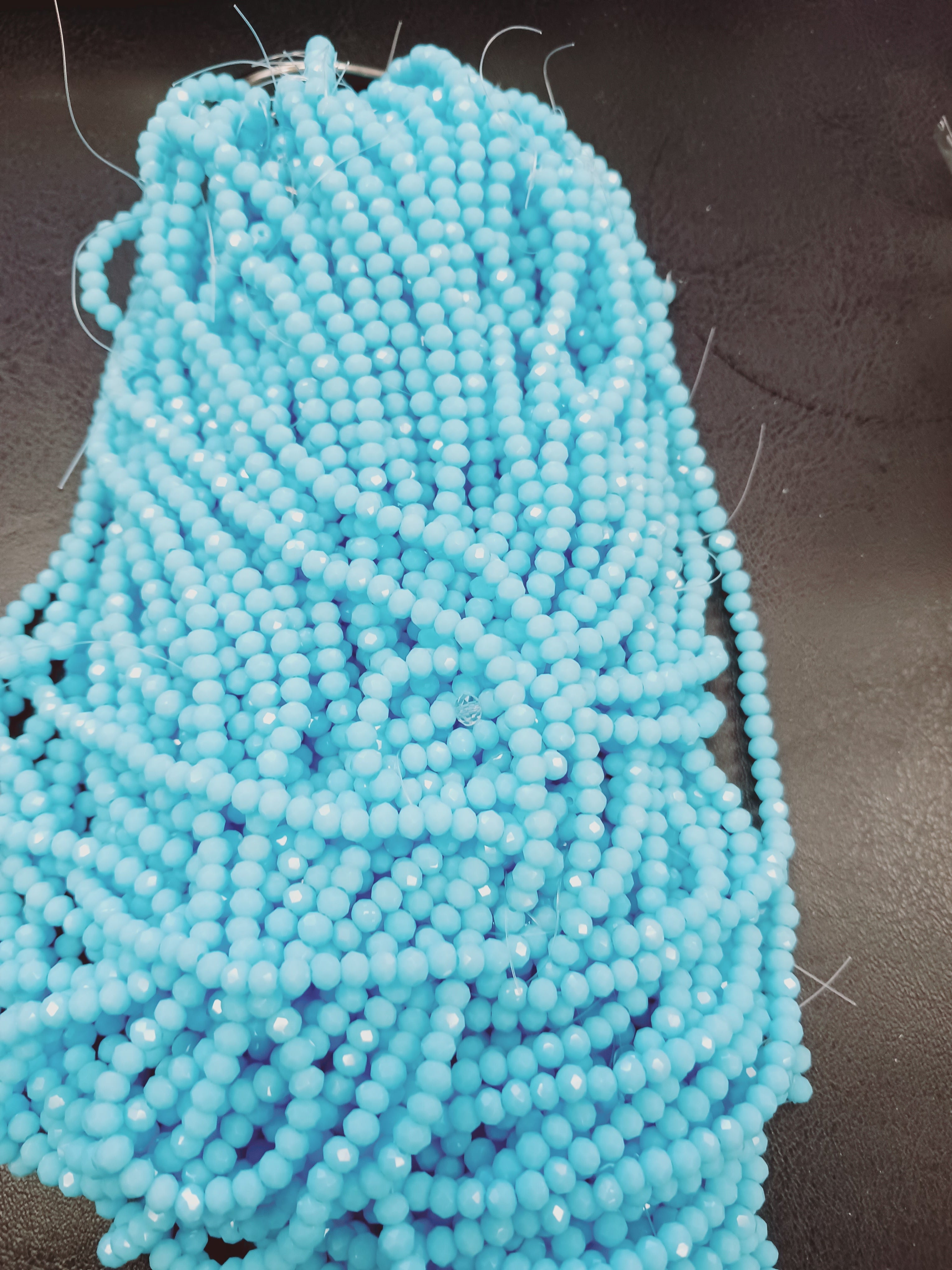 4 mm Rondelle Strand-Semi-Transparent & Transparent – Shokota Pow-Wow ...